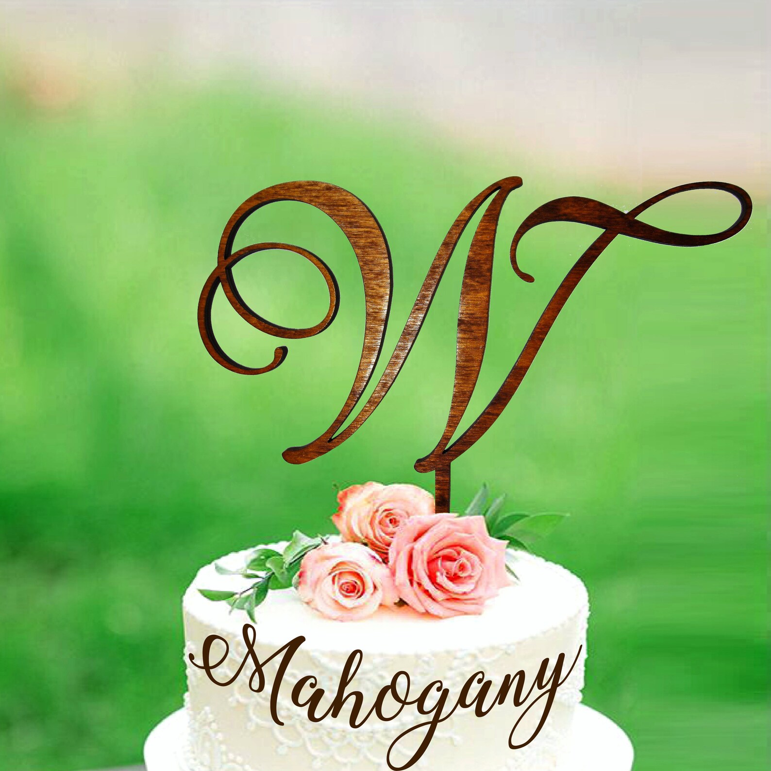 Letter W Cake Topper Cake Topper Wedding Rustic Cake Topper - Etsy