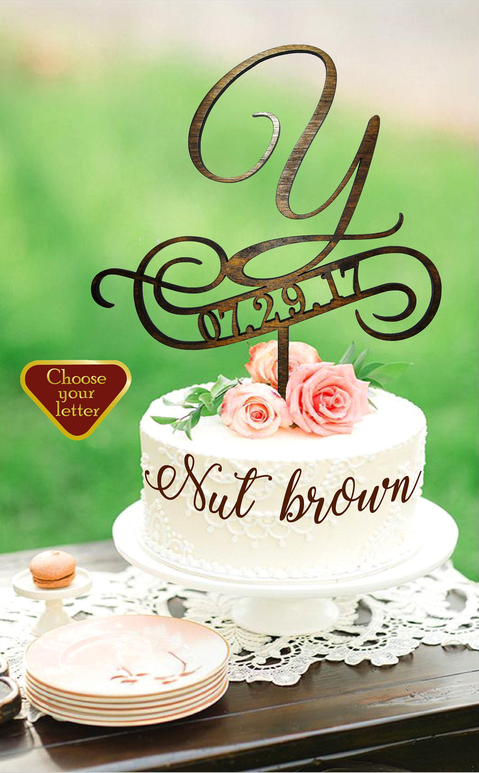 Y Cake Topper Cake Toppers for Wedding Wedding Cake Topper - Etsy