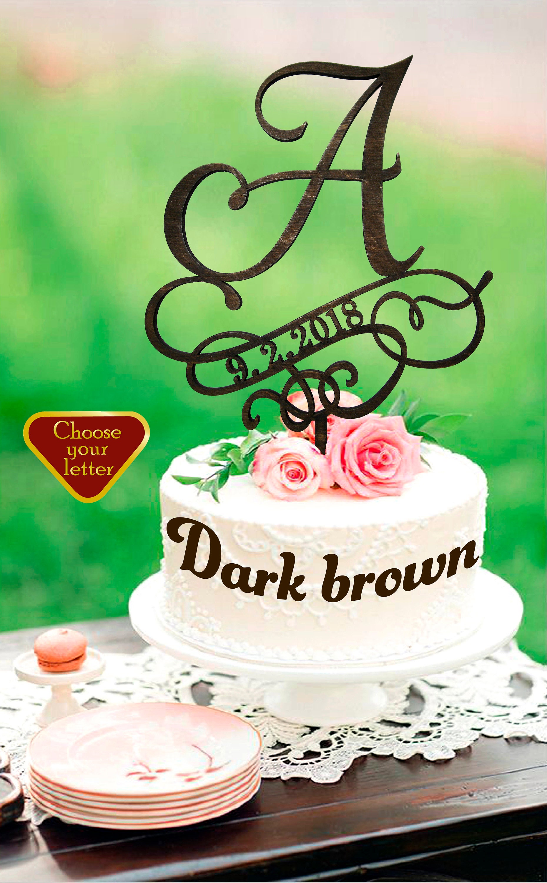 D Cake Topper Cake Topper Wedding Cake Toppers for Wedding | Etsy