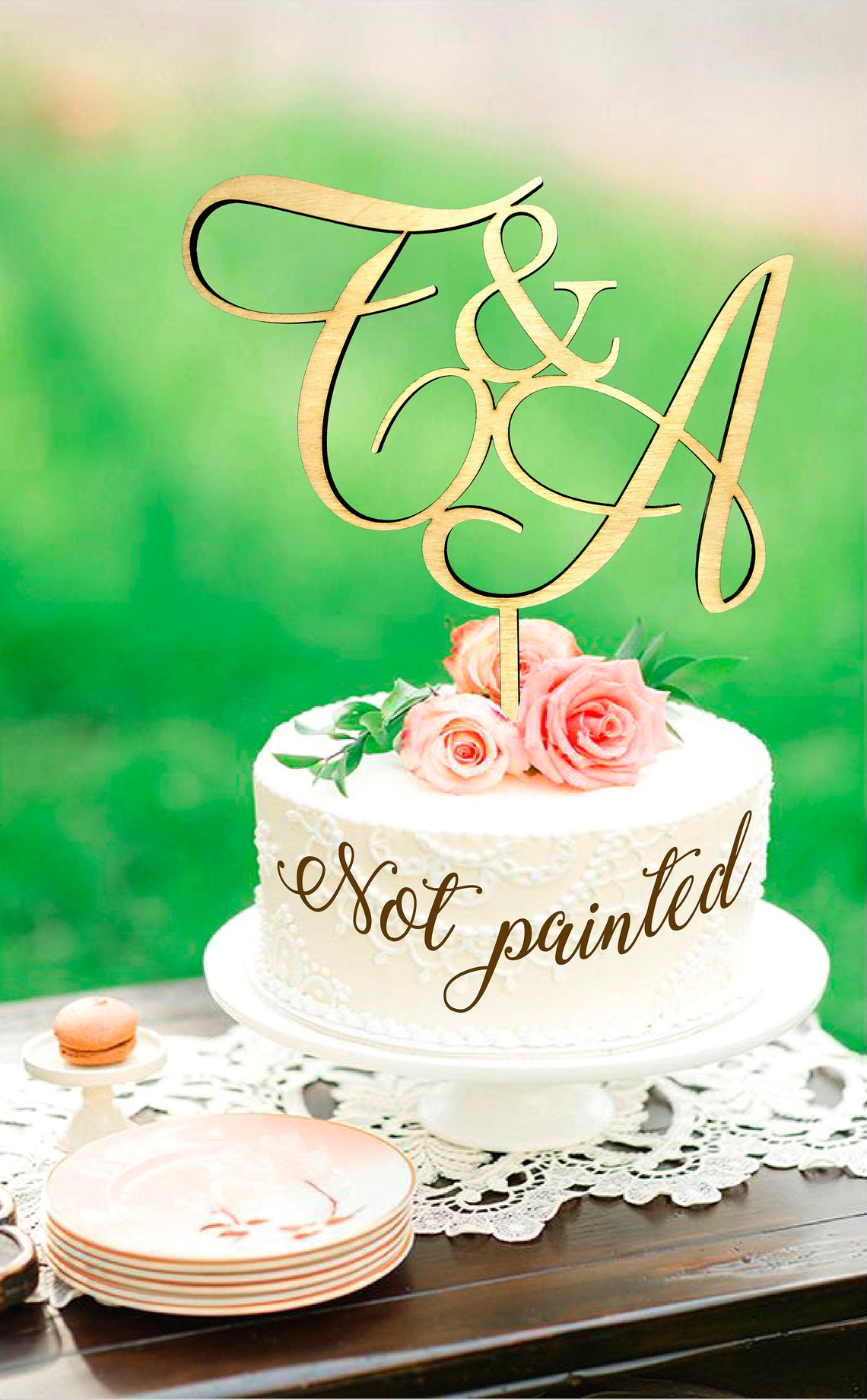 Letter T Cake Topper Letter a Cake Topper Wedding Cake - Etsy