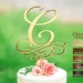 Letter C Cake Topper Wedding Cake Topper Rustic Cake Topper - Etsy