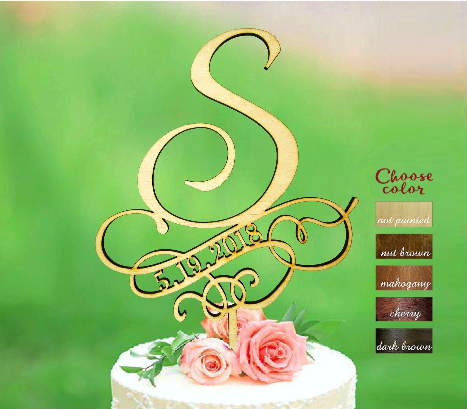 S Cake Topper Wedding Cake Topper Cake Toppers for Wedding | Etsy