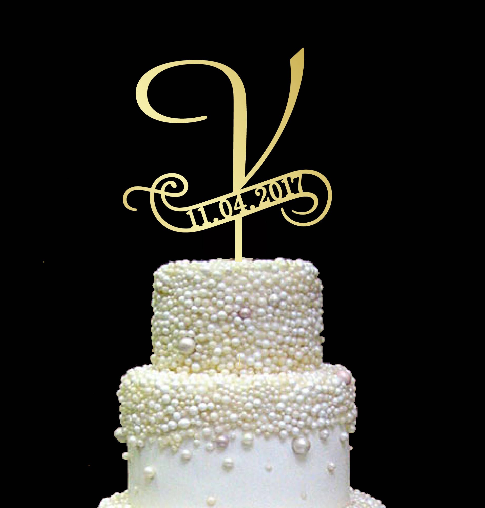 Letter V Cake Topper Cake Toppers for Wedding Letter Wedding | Etsy