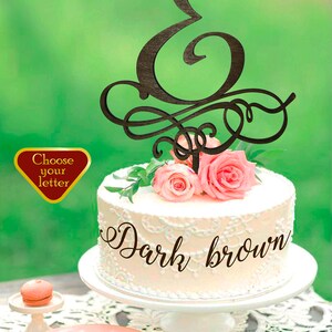 E Cake Topper Wedding Cake Topper Cake Topper for Wedding - Etsy