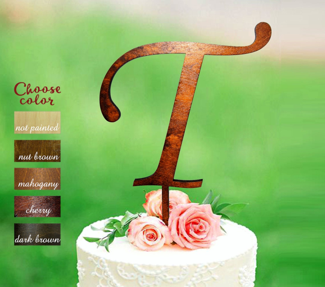 Letter T Cake Topper Cake Topper Letter T Cake Topper - Etsy