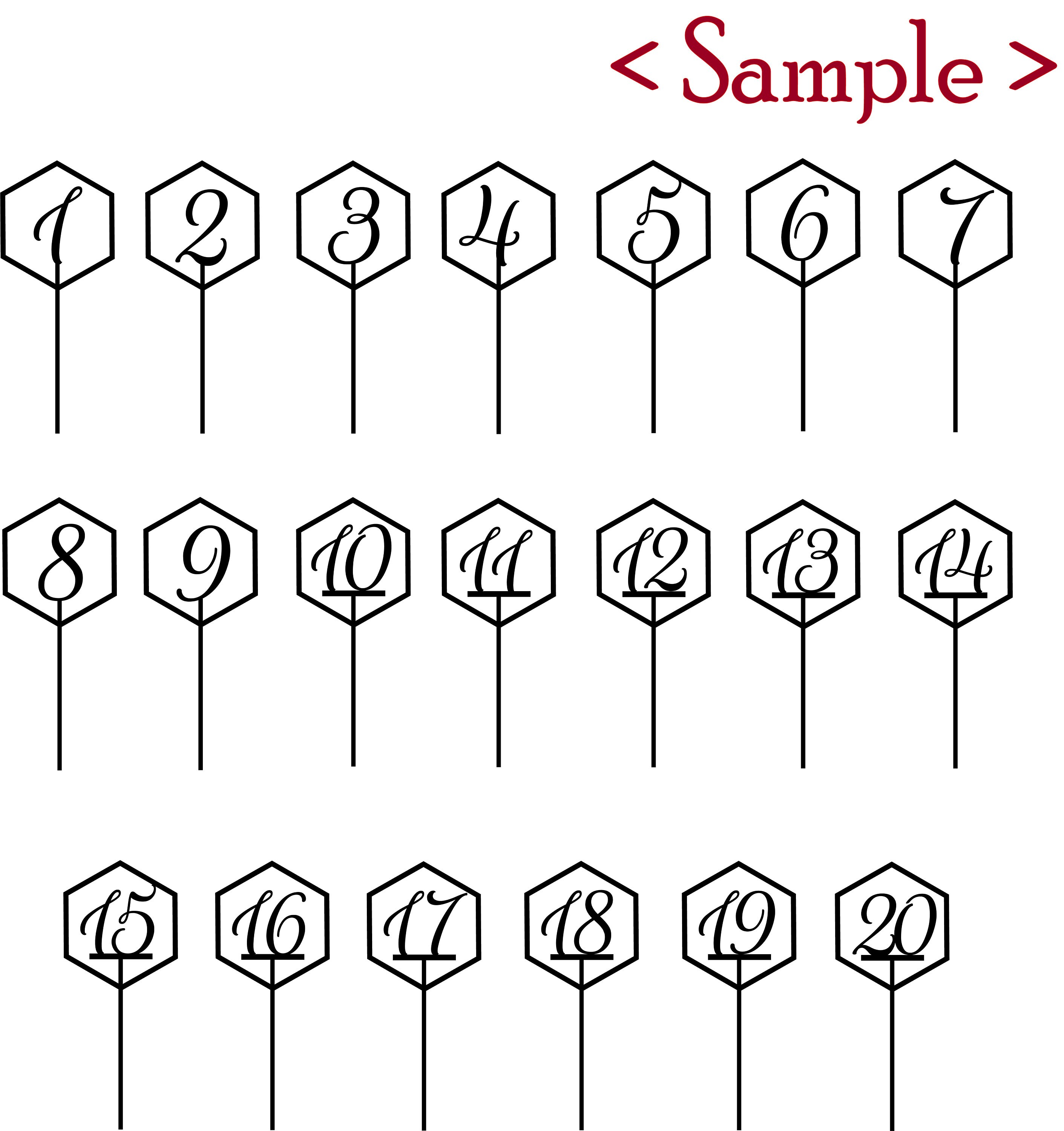 Wedding table numbers table numbers stands wooden table | Etsy