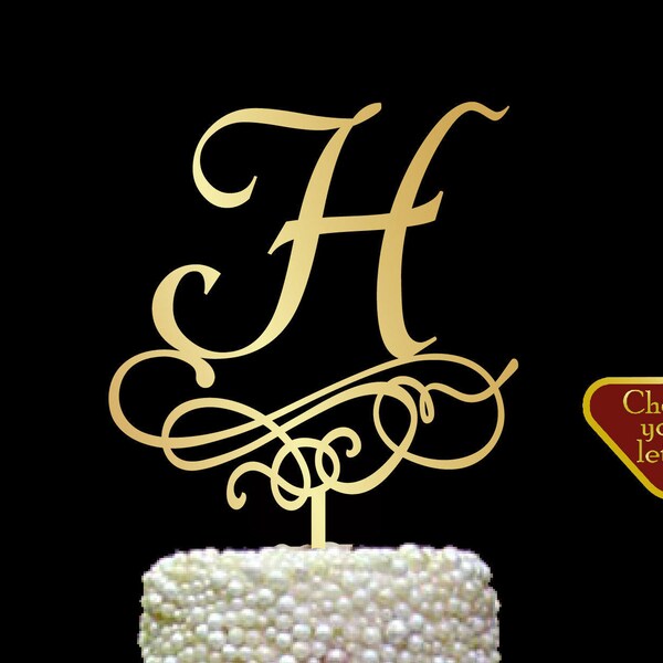 Letter H Cake Topper - Etsy