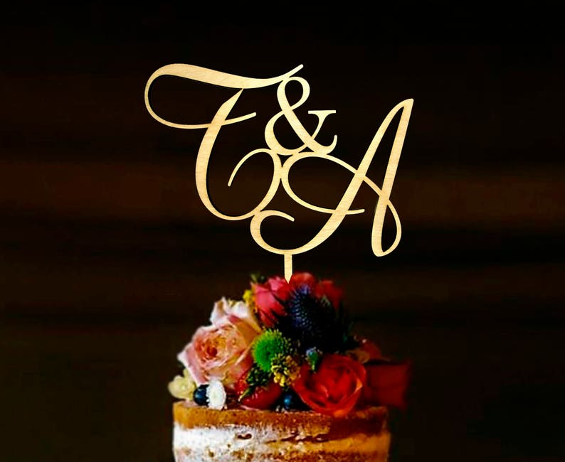 Letter T Cake Topper Letter a Cake Topper Wedding Cake - Etsy