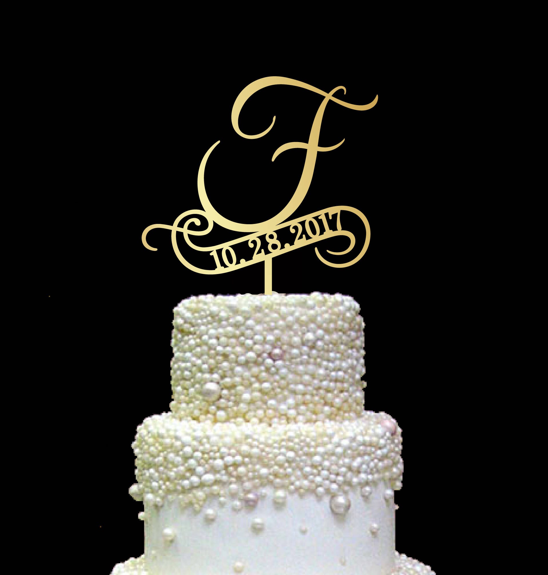 Letter F Cake Topper Cake Toppers for Wedding Letter and - Etsy