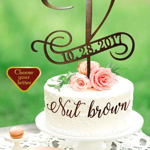 Letter V Cake Topper Cake Toppers for Wedding Letter Wedding - Etsy