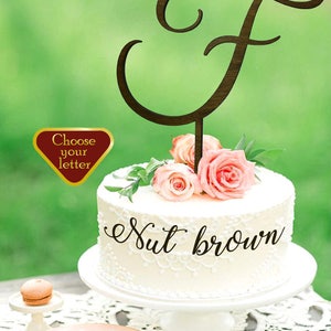 Letter F Cake Topper Cake Toppers for Wedding Letter and - Etsy