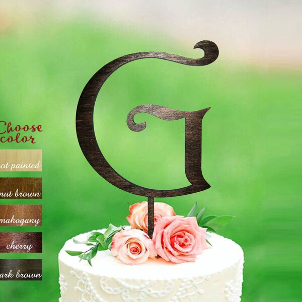 G Cake Topper - Etsy