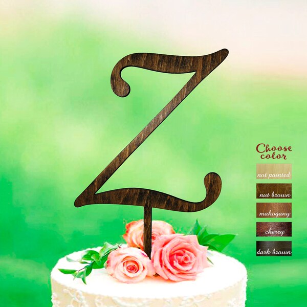 Letter Z Cake Topper - Etsy