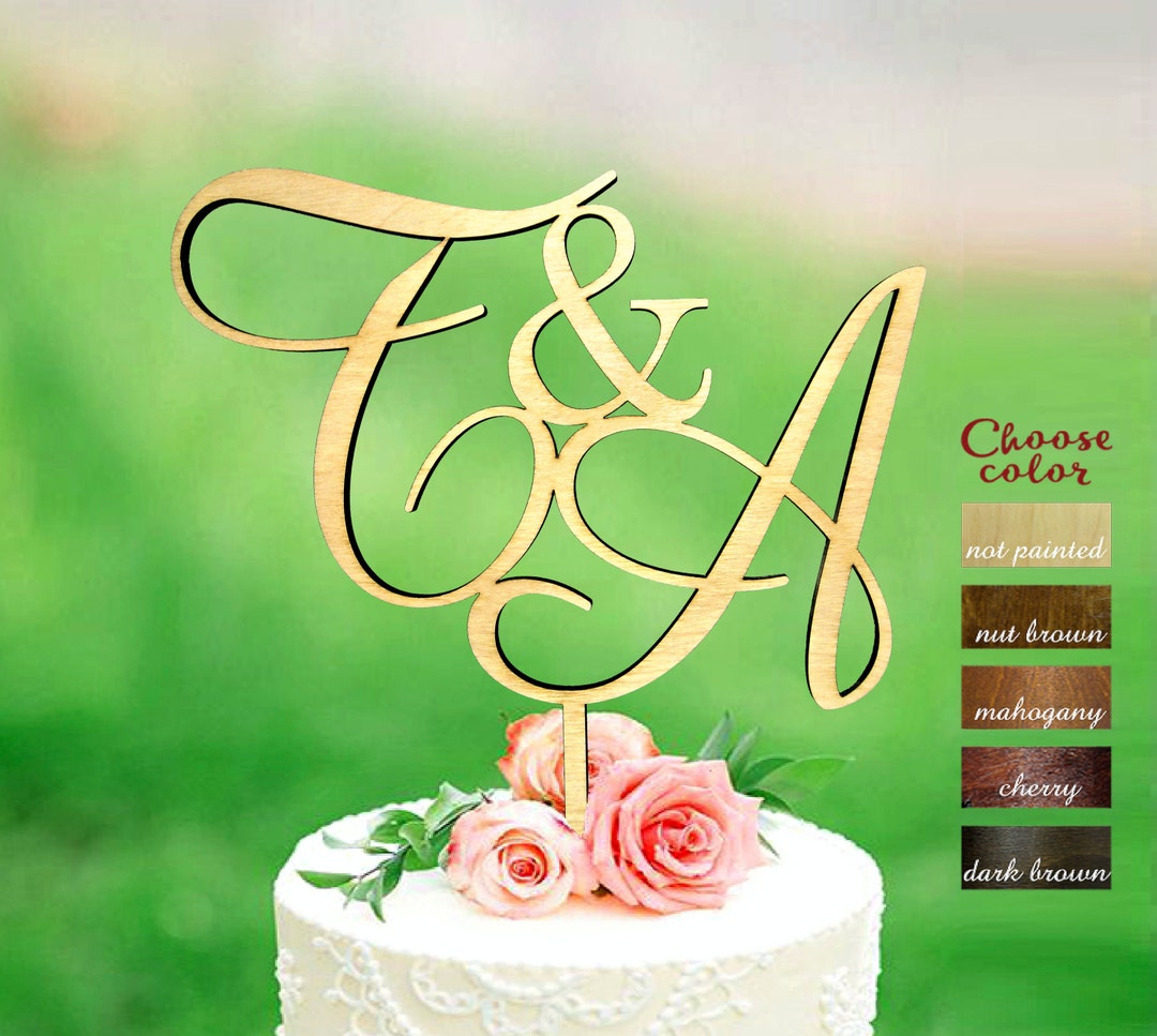 Letter T Cake Topper, Letter a Cake Topper, Wedding Cake Topper, Cake ...