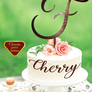 Letter F Cake Topper Cake Toppers for Wedding Letter and - Etsy