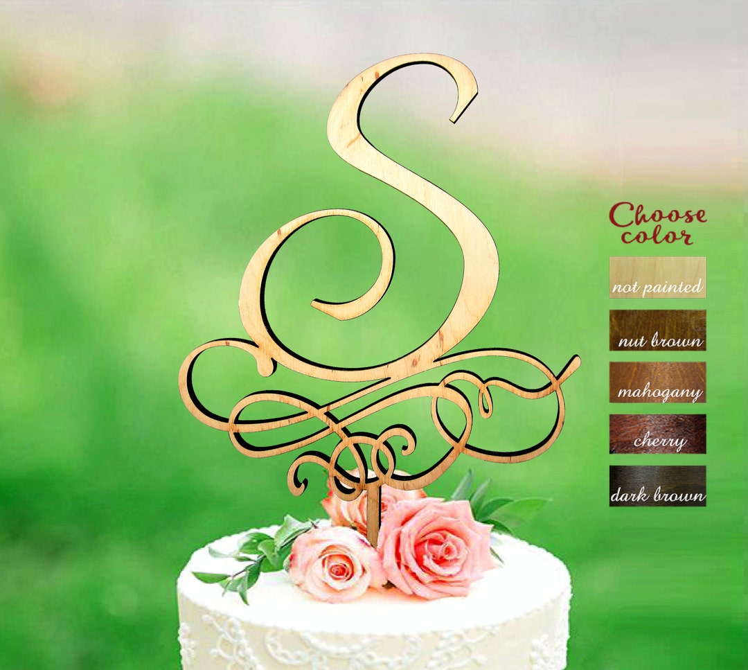S Cake Topper Wedding Cake Topper Wedding Cake Topper - Etsy