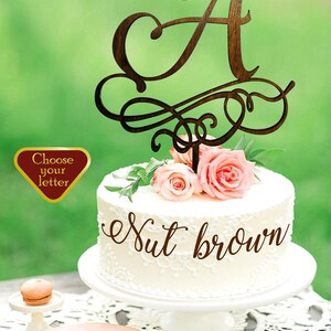 Letter C Cake Topper Wedding Cake Topper Rustic Cake Topper - Etsy