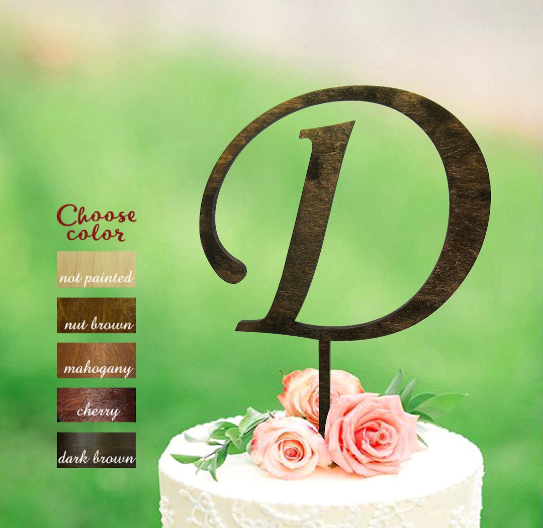 D Cake Topper Cake Topper Letter D Cake Topper for Wedding - Etsy Canada