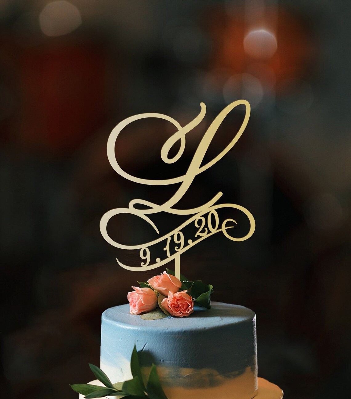 L Cake Topper Wedding Cake Topper Cake Toppers for Wedding - Etsy