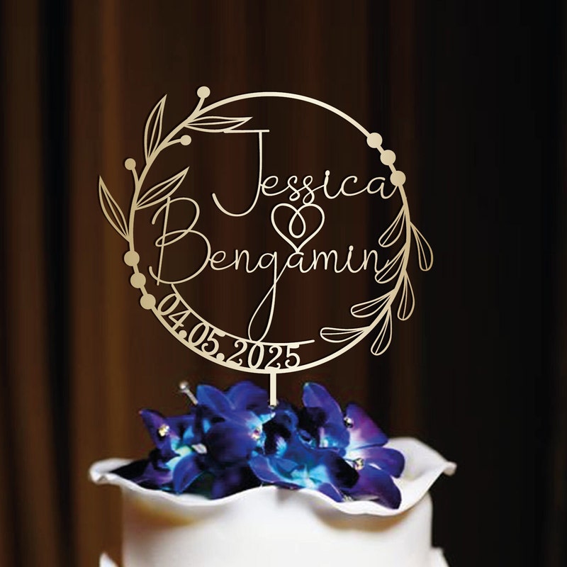 Modern Cake Topper - Etsy