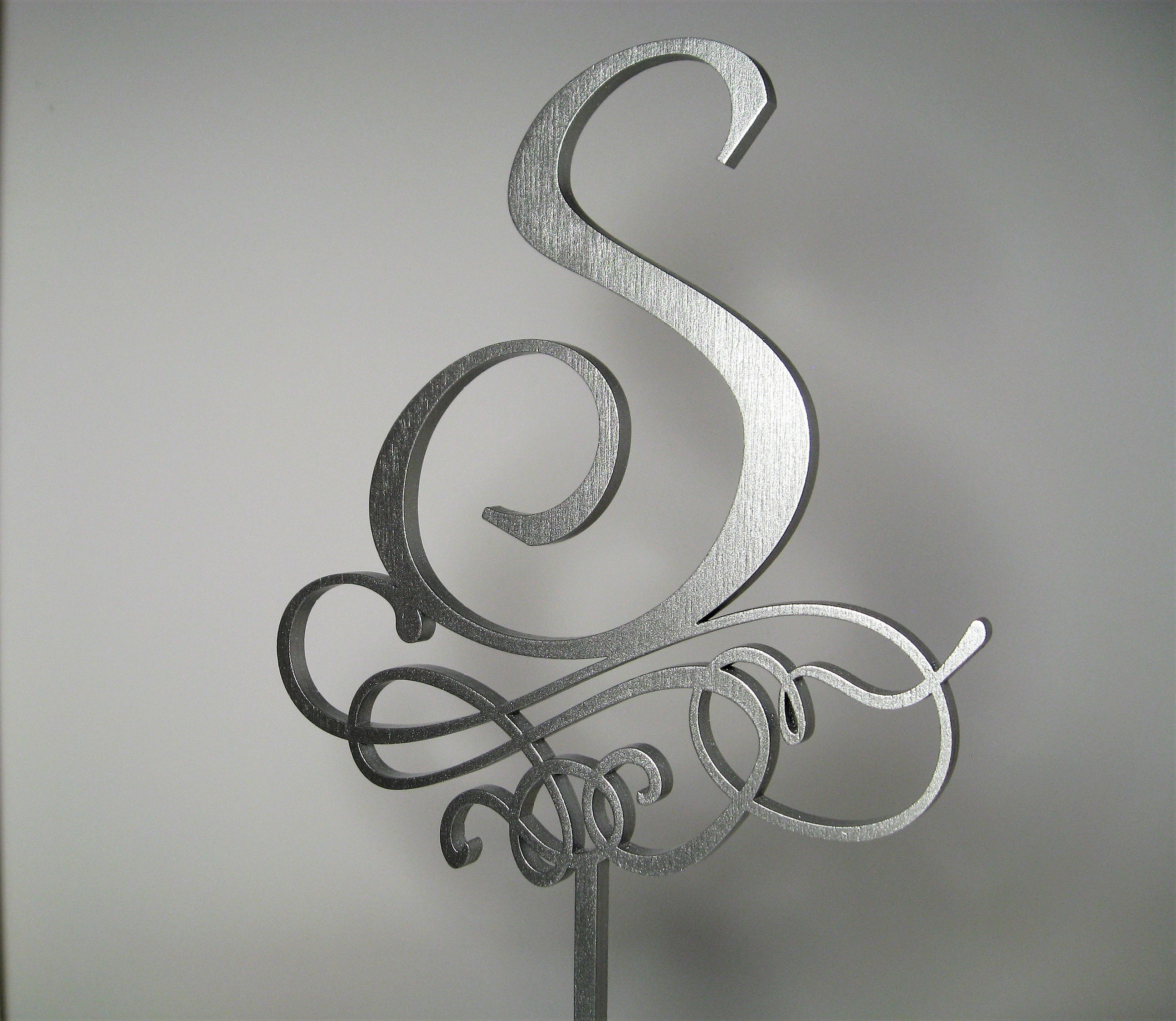 Letter A Cake Topper Wedding Cake Topper Gold Initial Cake - Etsy