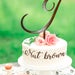 Letter J Cake Topper, Wood Initial Cake Topper, Wood Cake Topper ...