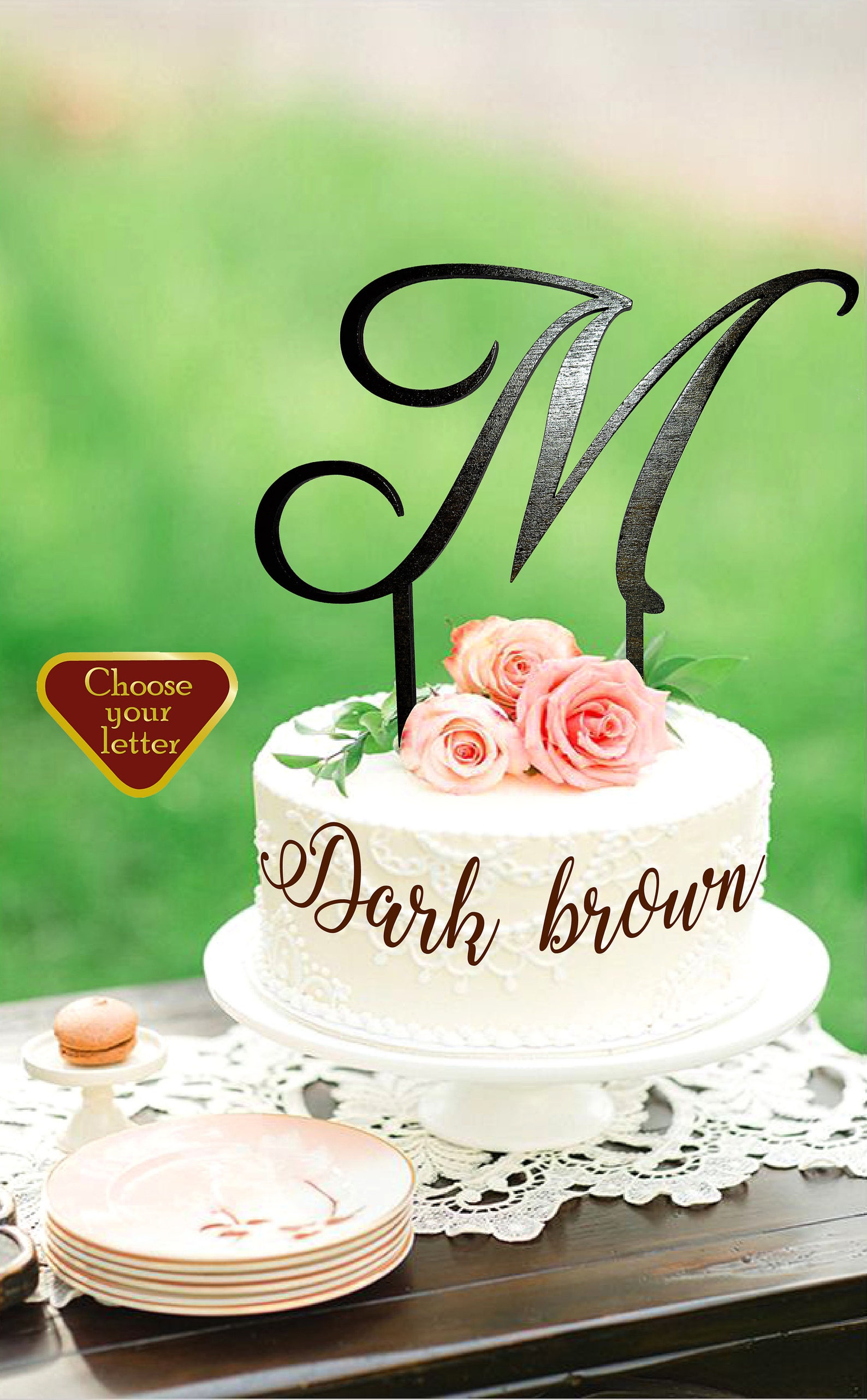 Letter M Cake Topper Cake Toppers for Wedding Wedding Cake - Etsy