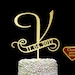 Letter V Cake Topper Cake Toppers for Wedding Letter Wedding - Etsy