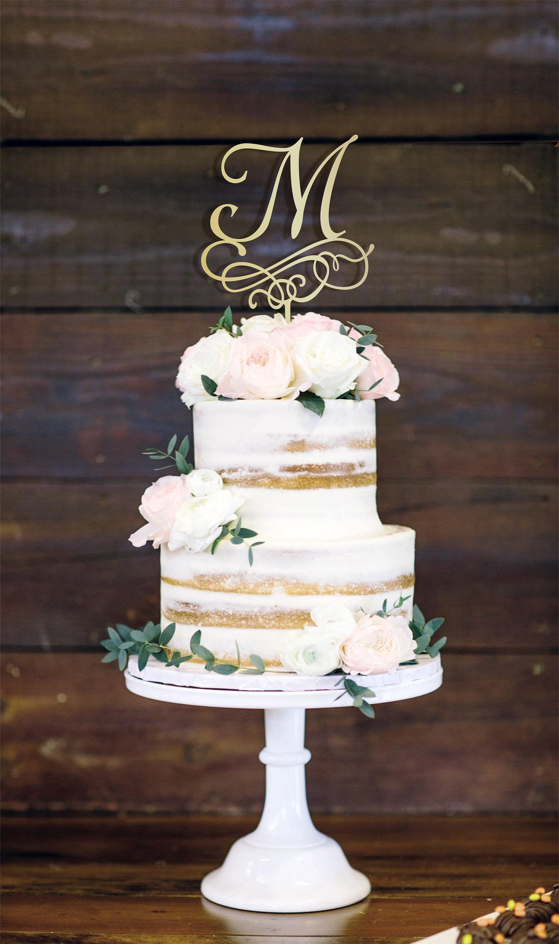 Topper de pastel de letra M toppers de pastel de letras para | Etsy