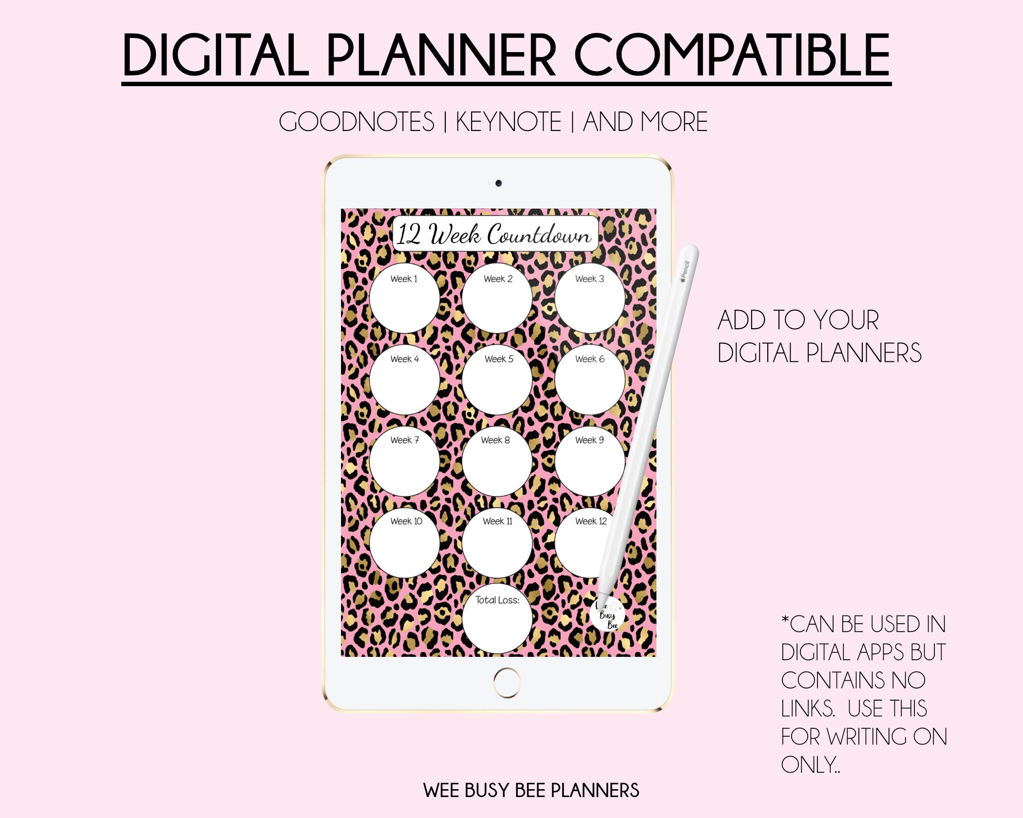 Printable Weight Loss Tracker Chart 12 Week Countdown | Etsy
