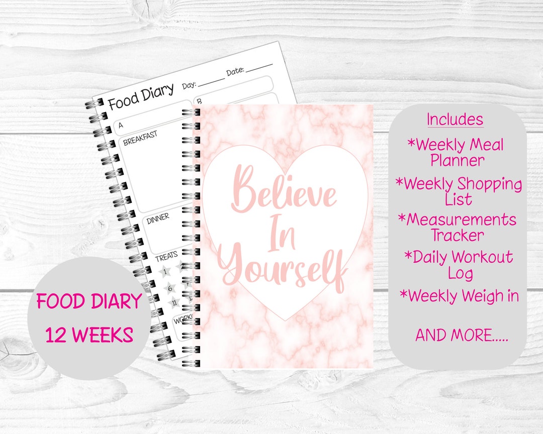 Slimming World Food Diary Compatible, Weight Loss Journal, Food Planner ...
