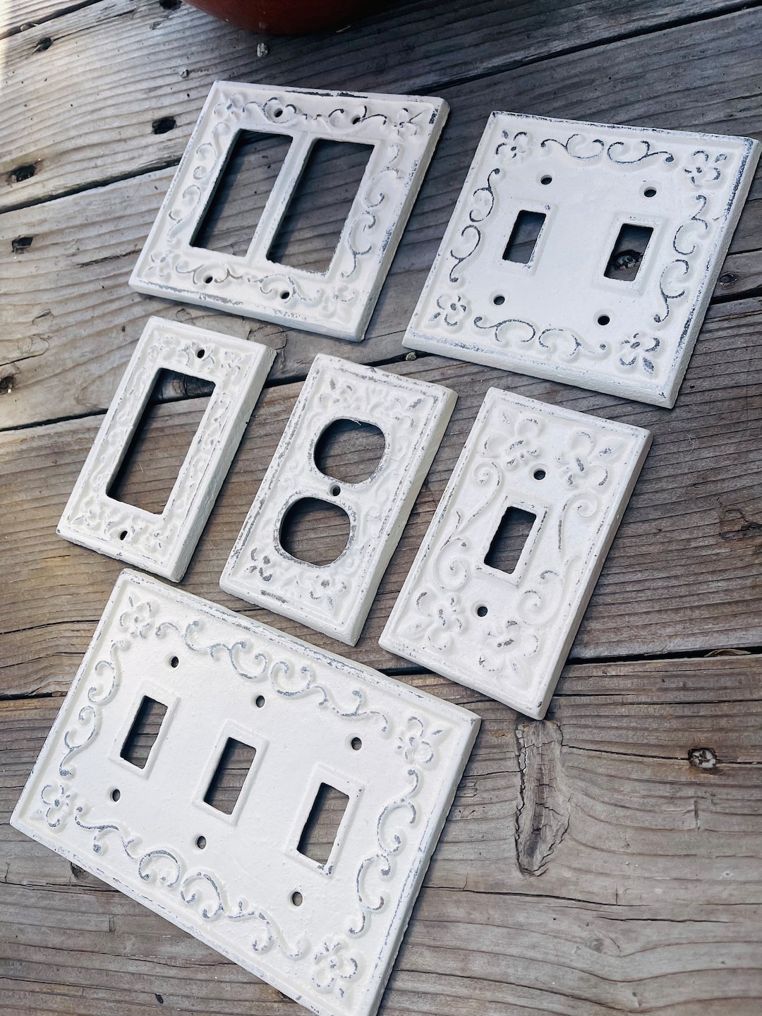 Flor De Li Plates Collection, Single, Double,triple, Outlet, Rockers ...