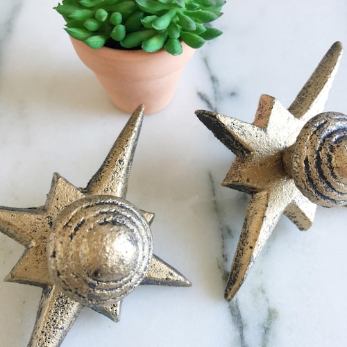 Star Knobs Retro Star Style Kitchen Cabinet Knobs Bathroom - Etsy