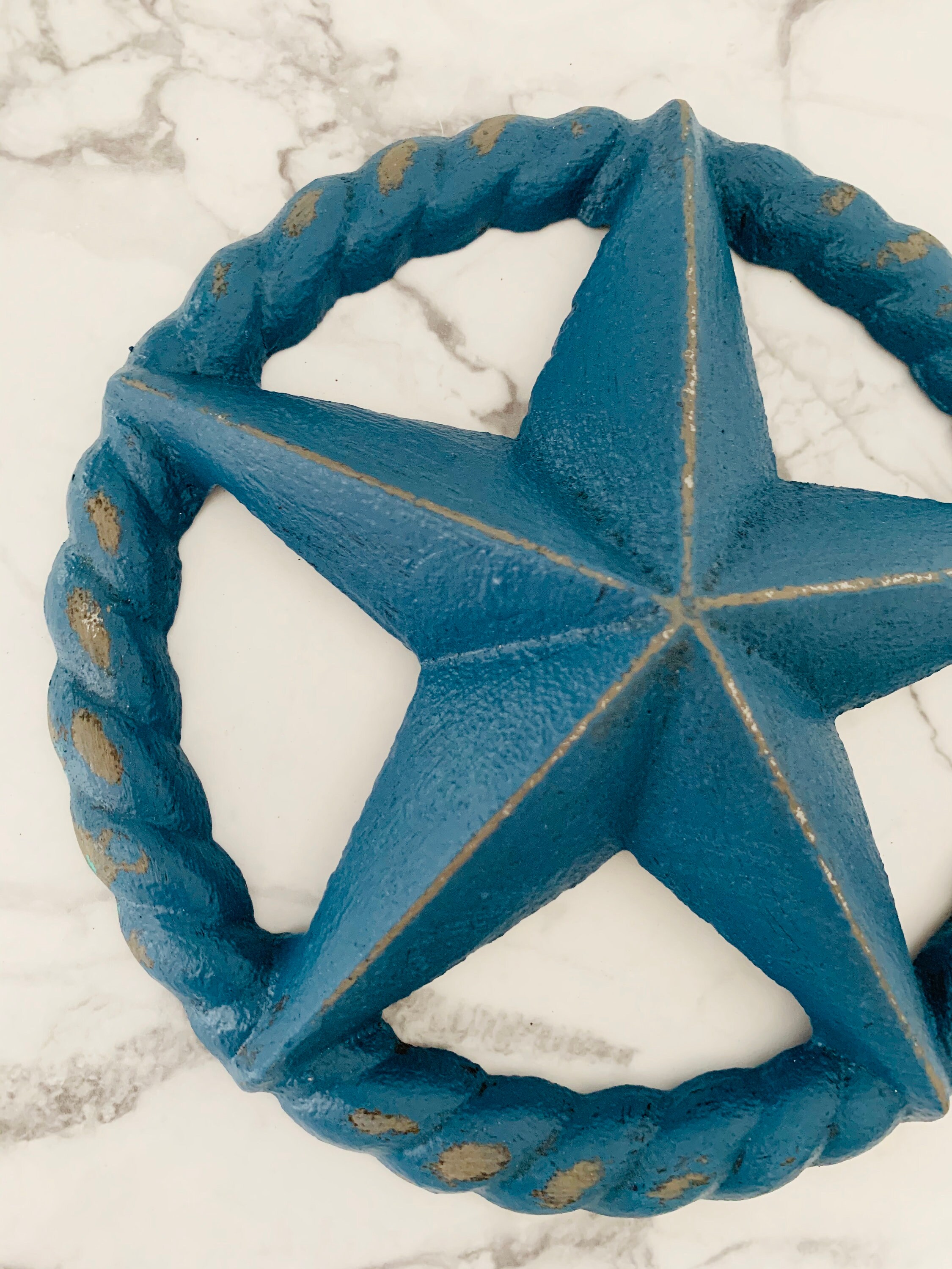 Farm House Cast Iron Star Rope Wall Decor Western Rope Star - Etsy