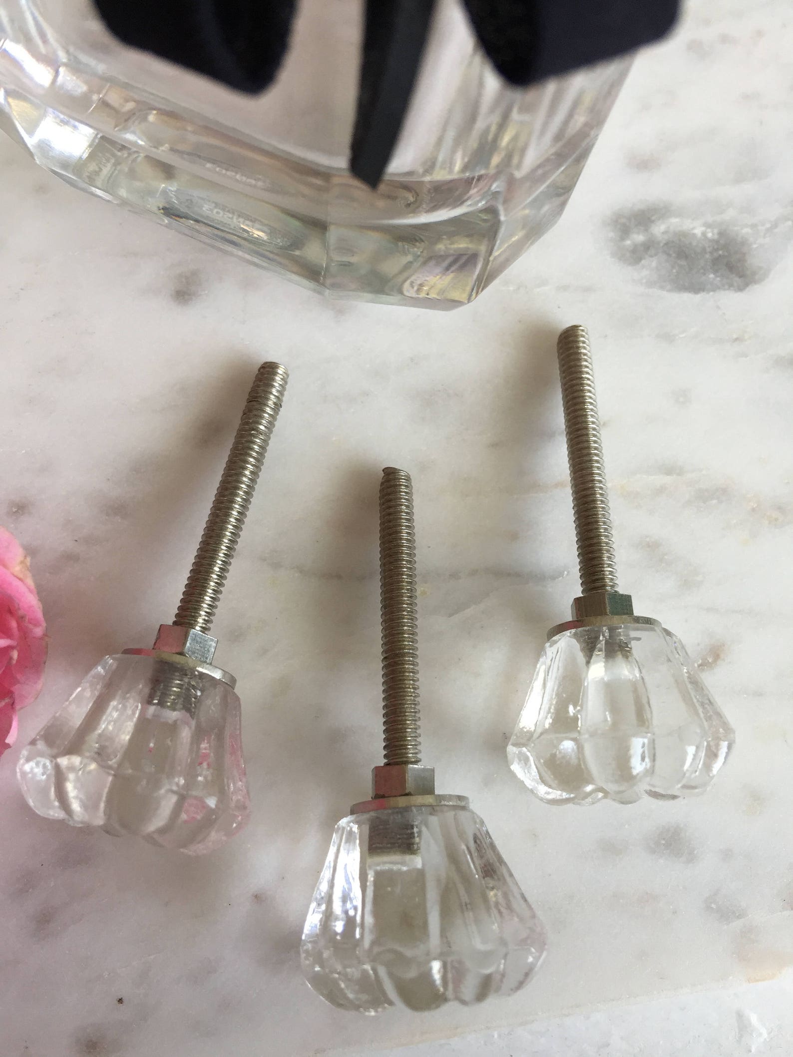 Glass Knobs Vintage Style Kitchen Cabinet Knobs Bathroom - Etsy