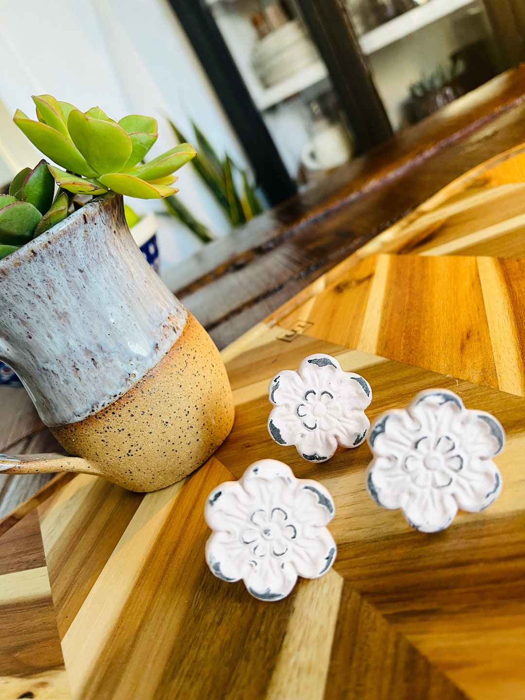 Flower Knobs, Kitchen Cabinet Knobs , Bathroom Accessories , Hardware ...