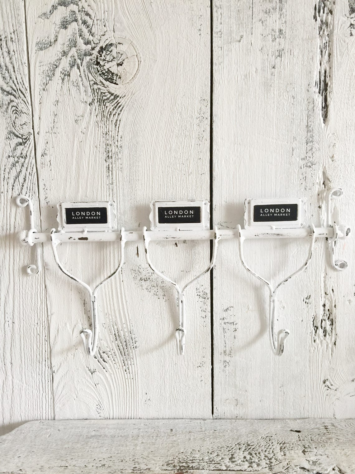 3 Hook Metal Hook Wall Mount Name Holder 3 Coat Hook Key - Etsy