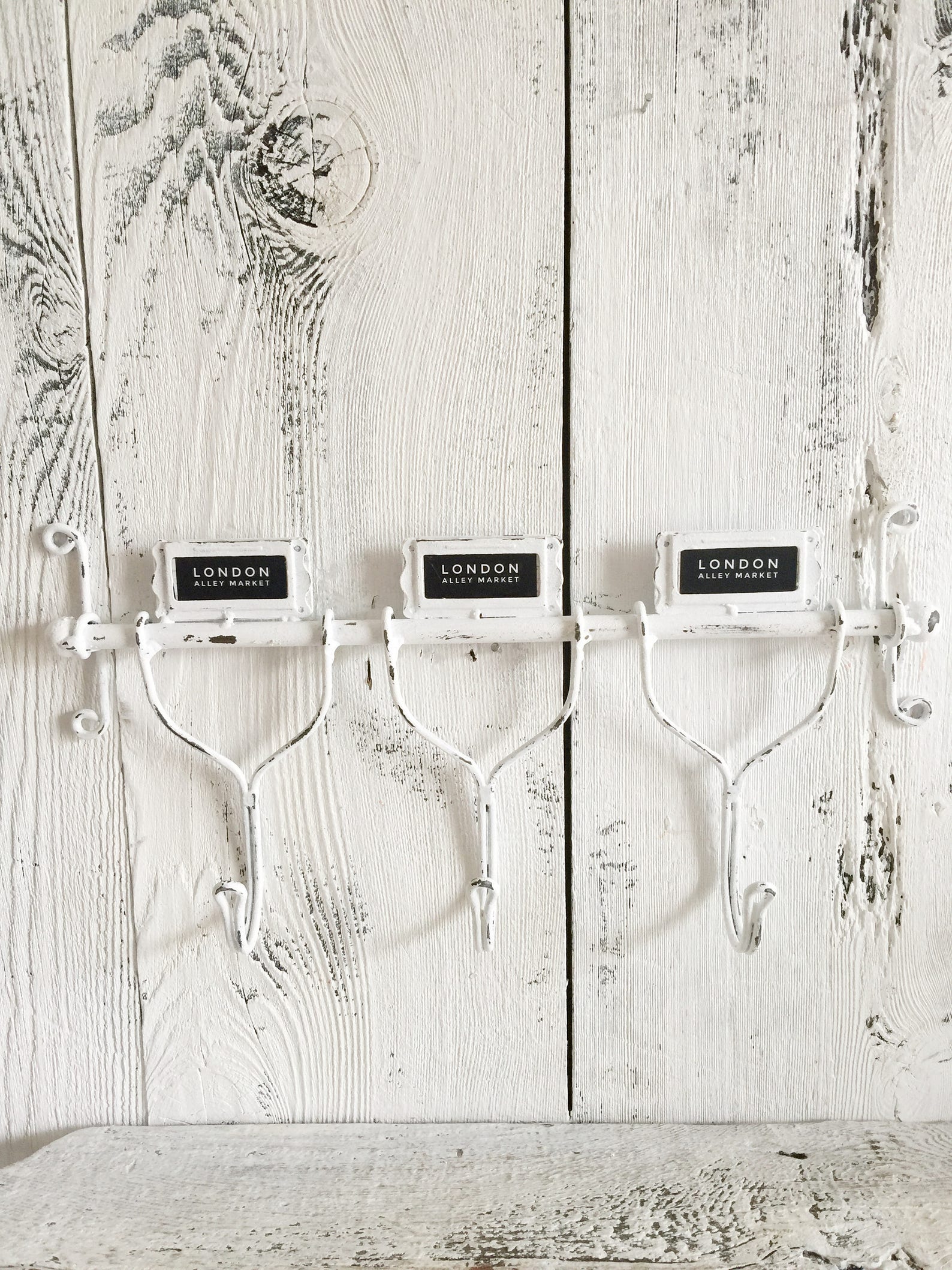 3 Hook Metal Hook Wall Mount, Name Holder 3 Coat Hook, Key Hook ...