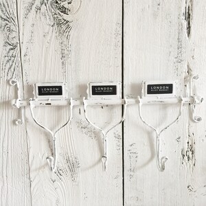 3 Hook Metal Hook Wall Mount, Name Holder 3 Coat Hook, Key Hook ...