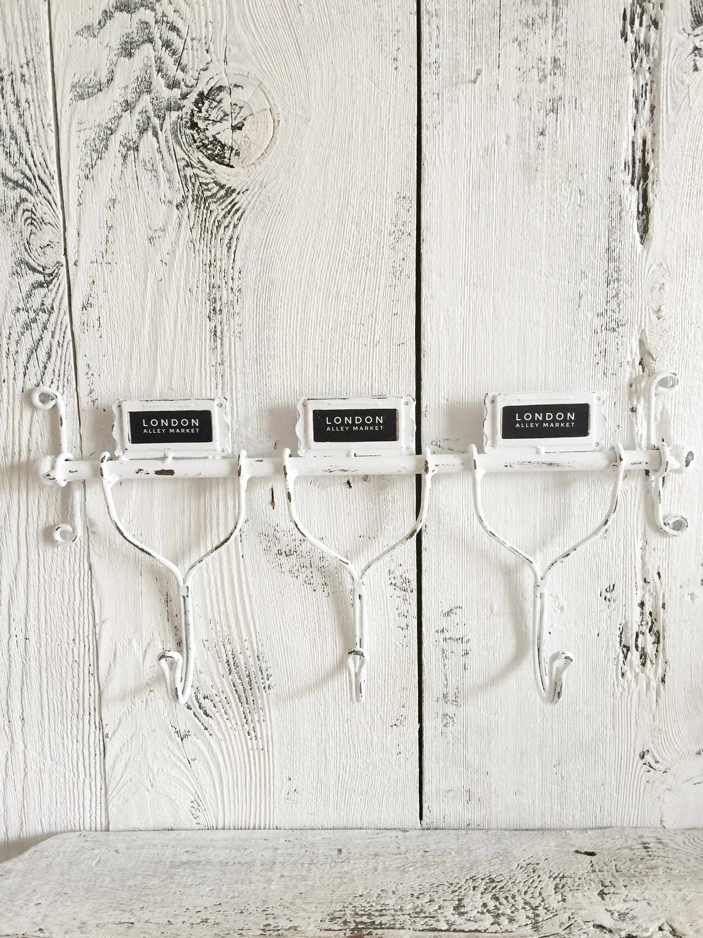 3 Hook Metal Hook Wall Mount, Name Holder 3 Coat Hook, Key Hook ...