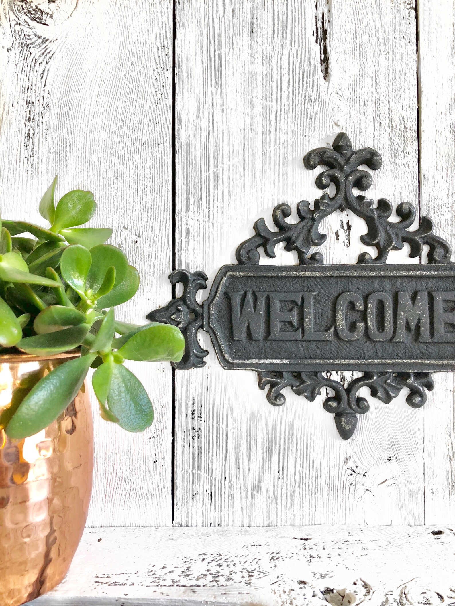 Cast Iron Welcome Sign Welcome Doorway Sign Welcome Entry - Etsy