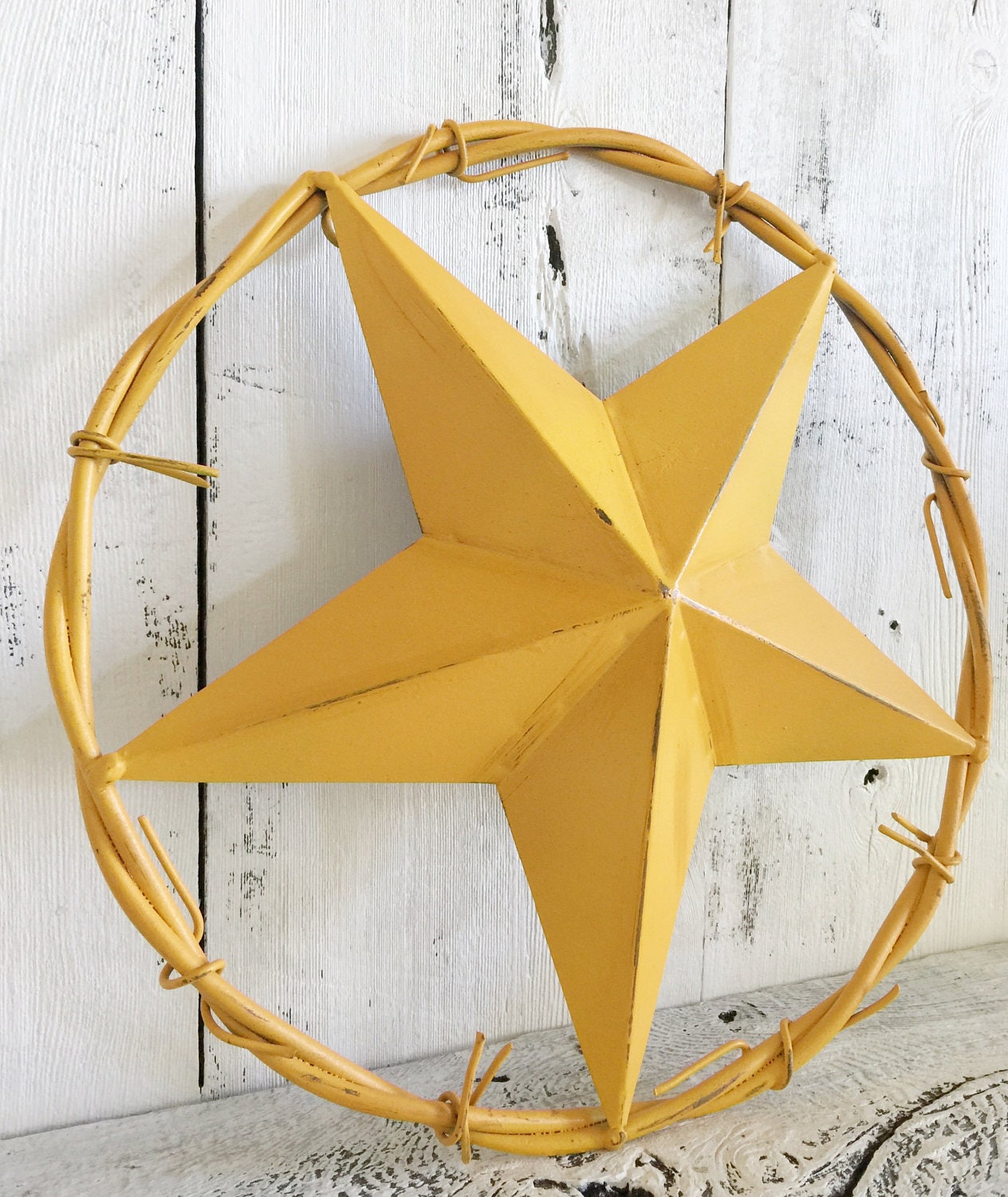 Light Metal Star Lone Star Texas Star Barb Wire | Etsy