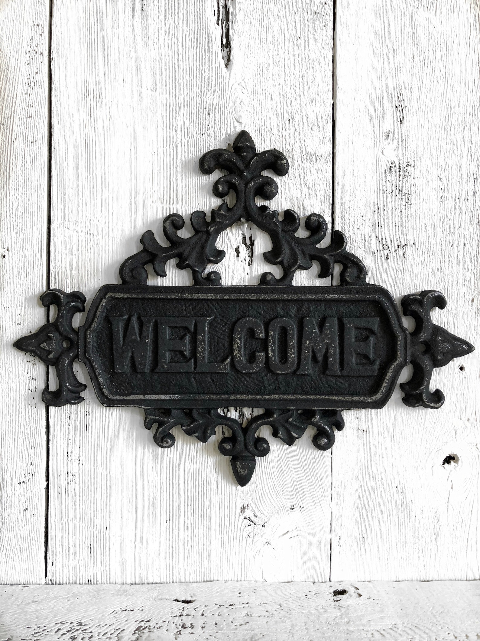 Cast Iron Welcome Sign Welcome Doorway Sign Welcome Entry - Etsy