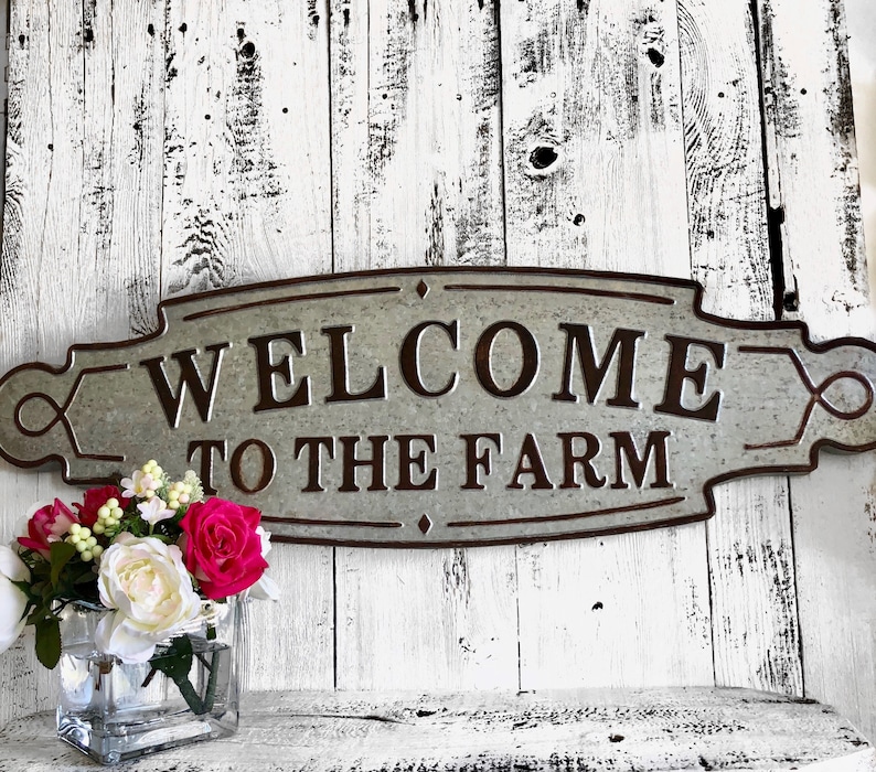 Welcome Farm House Sign Welcome Doorway Sign Farm Living - Etsy
