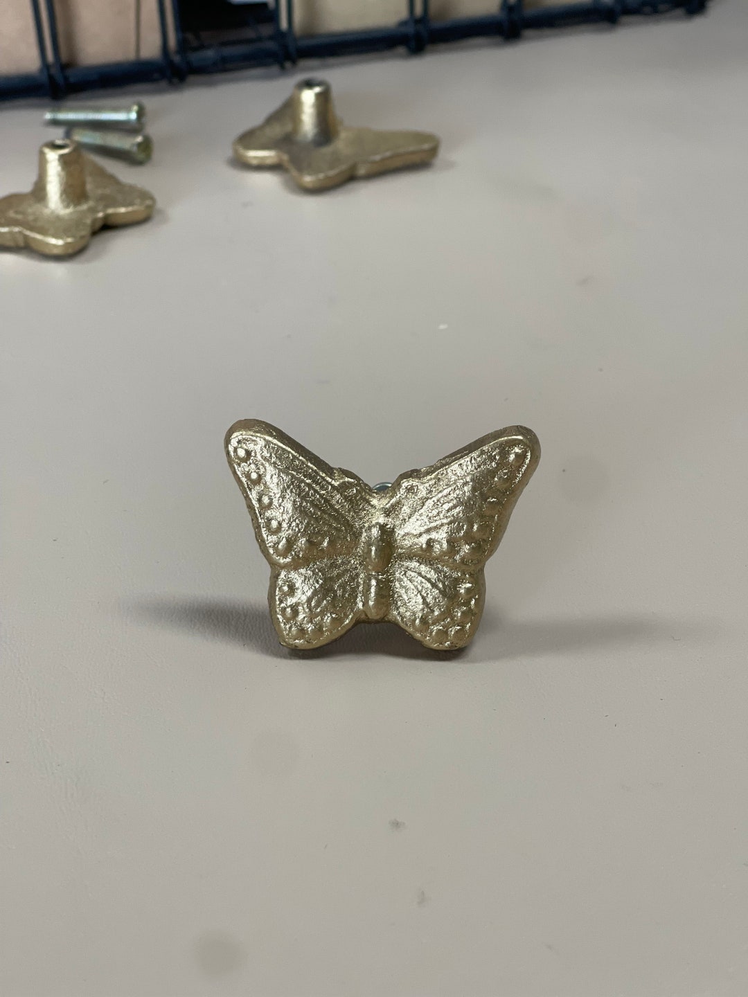 Butterfly Knobs , Vintage Style Kitchen Cabinet Knobs , Bathroom ...