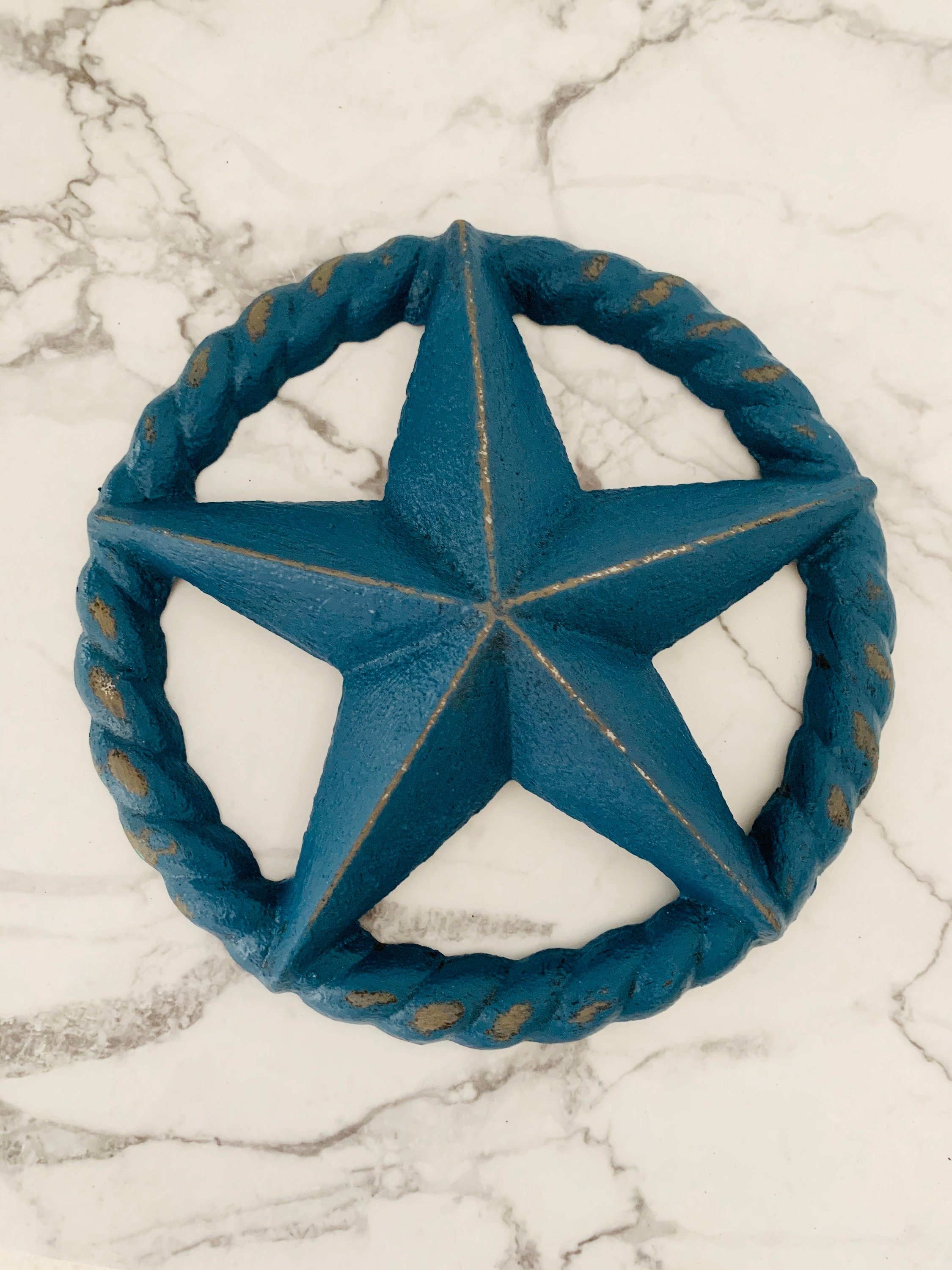 Farm House Cast Iron Star Rope Wall Decor Western Rope Star - Etsy