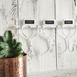 3 Hook Metal Hook Wall Mount, Name Holder 3 Coat Hook, Key Hook ...