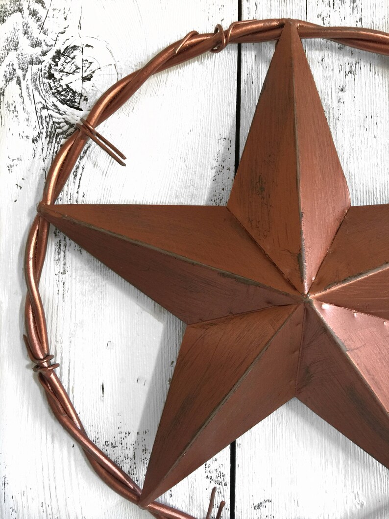 Light Metal Star Lone Star Texas Star Barb Wire | Etsy