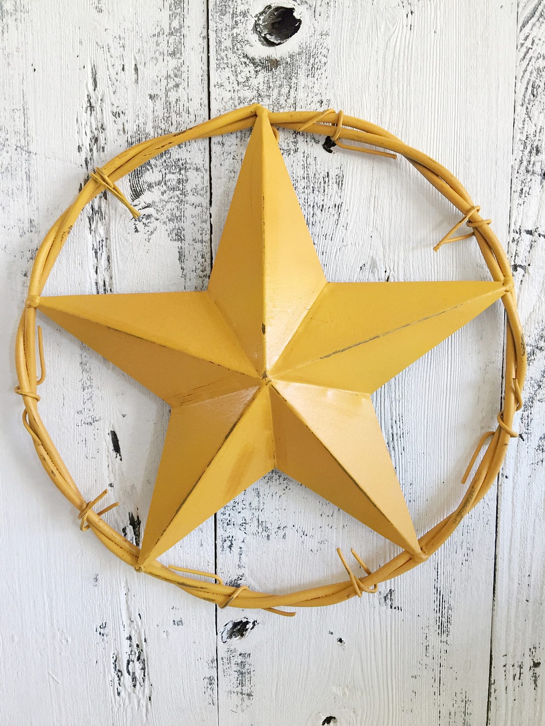 Light Metal Star, Lone Star, Texas Star, Barb Wire - Etsy