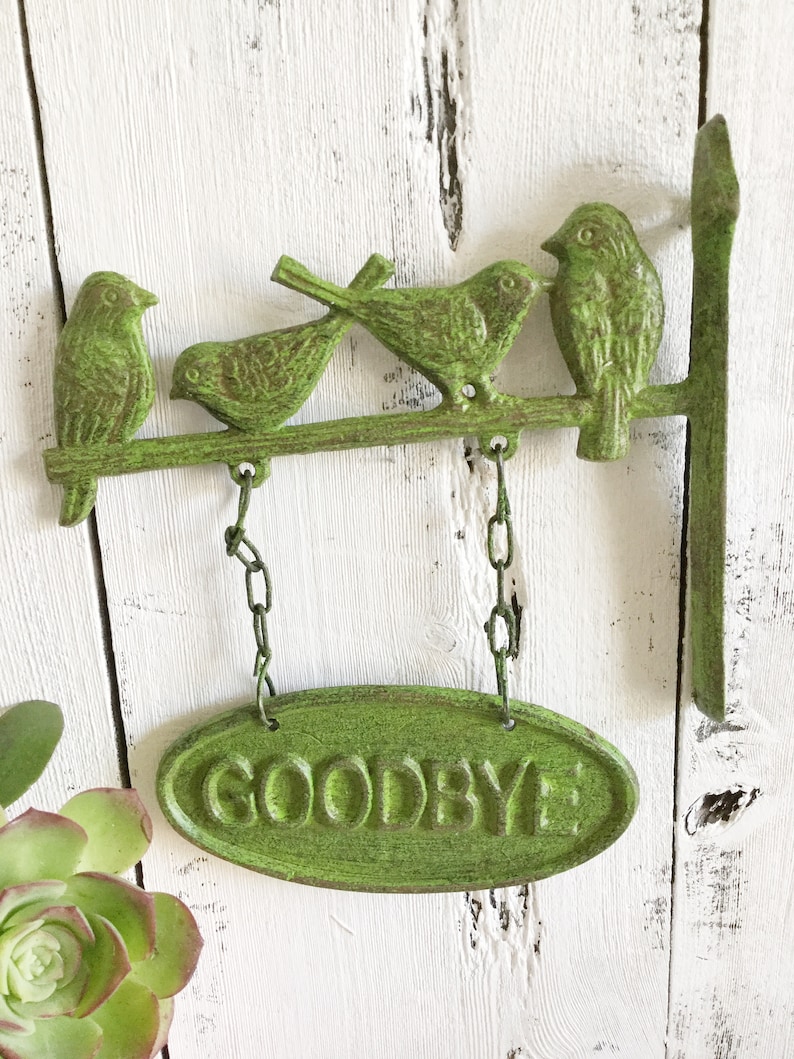 Bird Welcome Goodbye Sign, Tree Branch Welcome Doorway Sign, Welcome ...